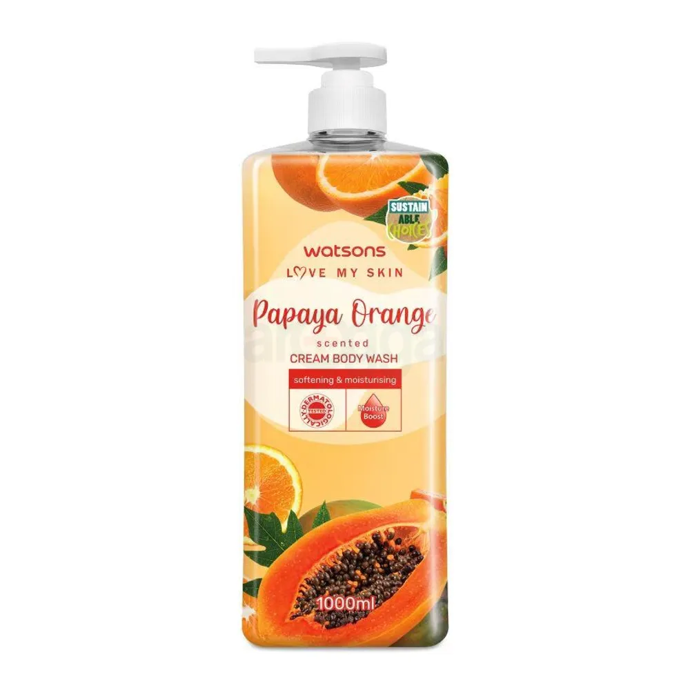 Watson Love My Skin Papaya Orange Scented Cream Body Wash – Good Life ...